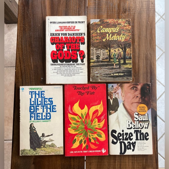 Vintage | Accents | Odd Vintage Paperbacks Lot Of 5 96s And 70s Era ...